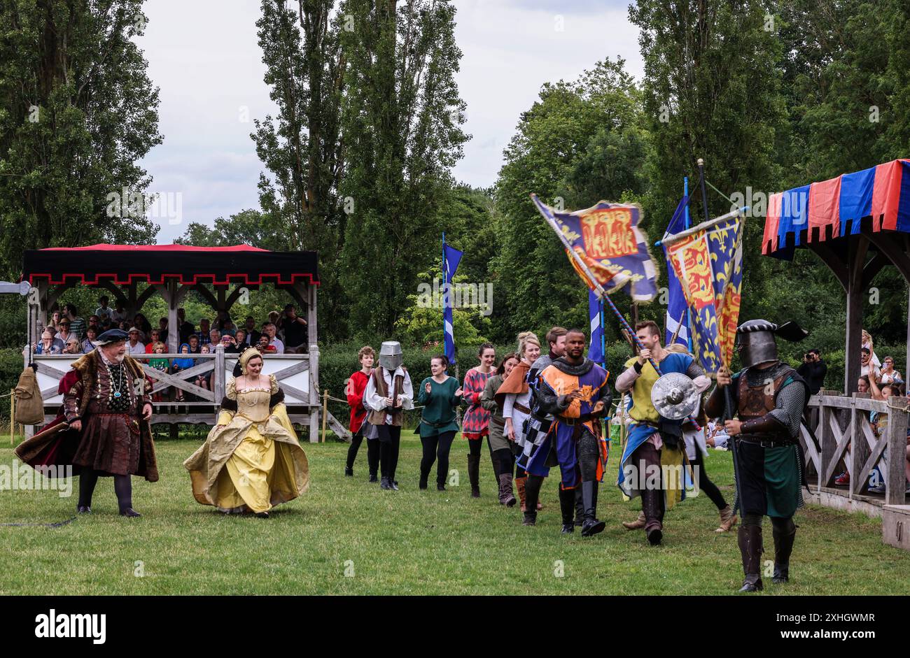 Hever Castle, Kent 14 July 2024 King Henry the VIII, Anne Boleyn and ...