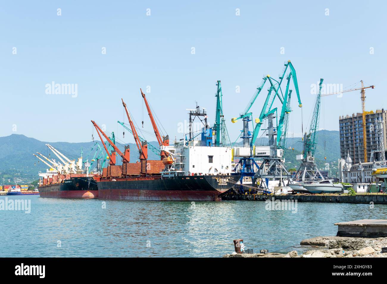 Batumi, Georgia - 13 JUNE 2024: The Batumi Seaport is the largest ...