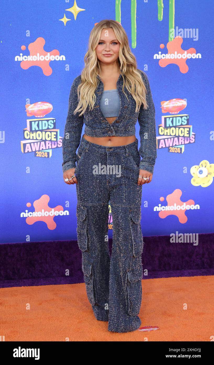 Santa Monica, USA. 14th July, 2024. Pressley Hosbach attends Nickelodeon Kids' Choice Awards ...