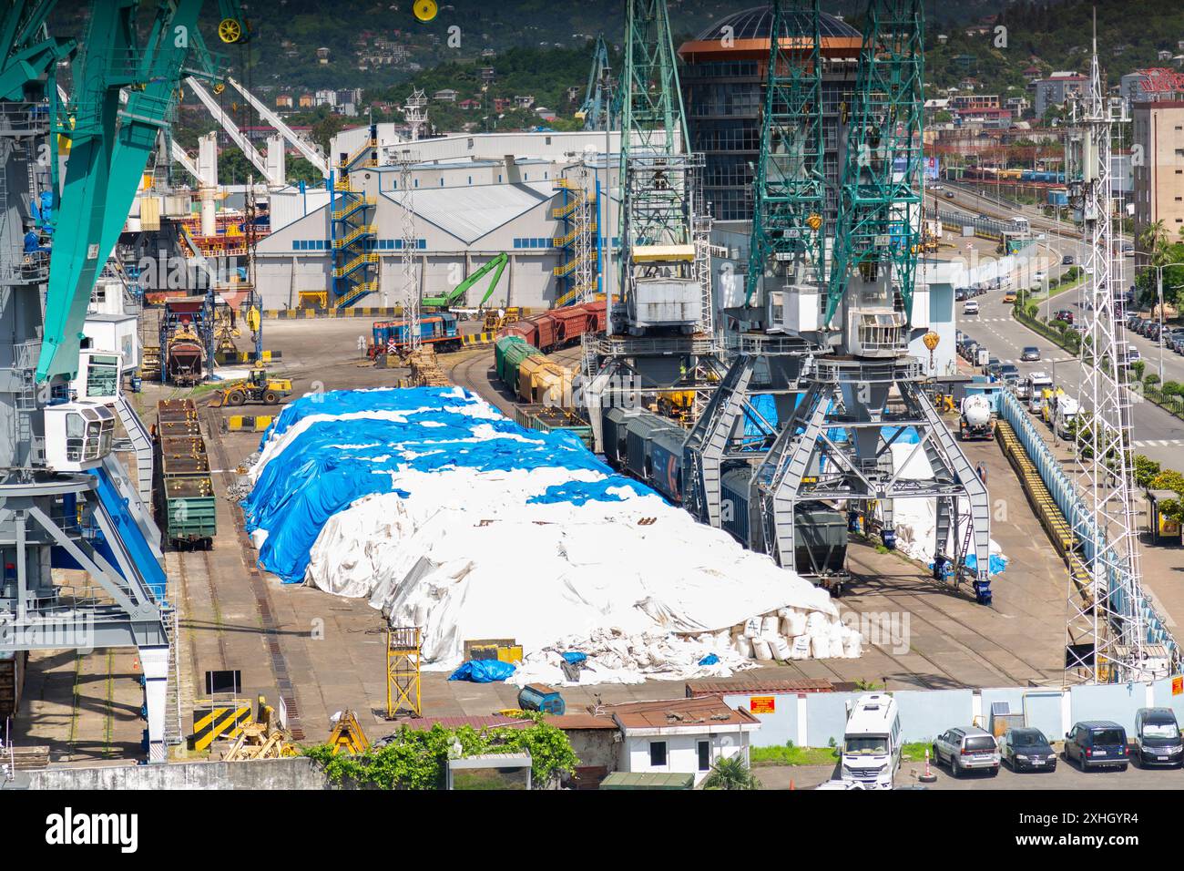 Batumi, Georgia - 13 JUNE 2024: The Batumi Seaport is the largest ...