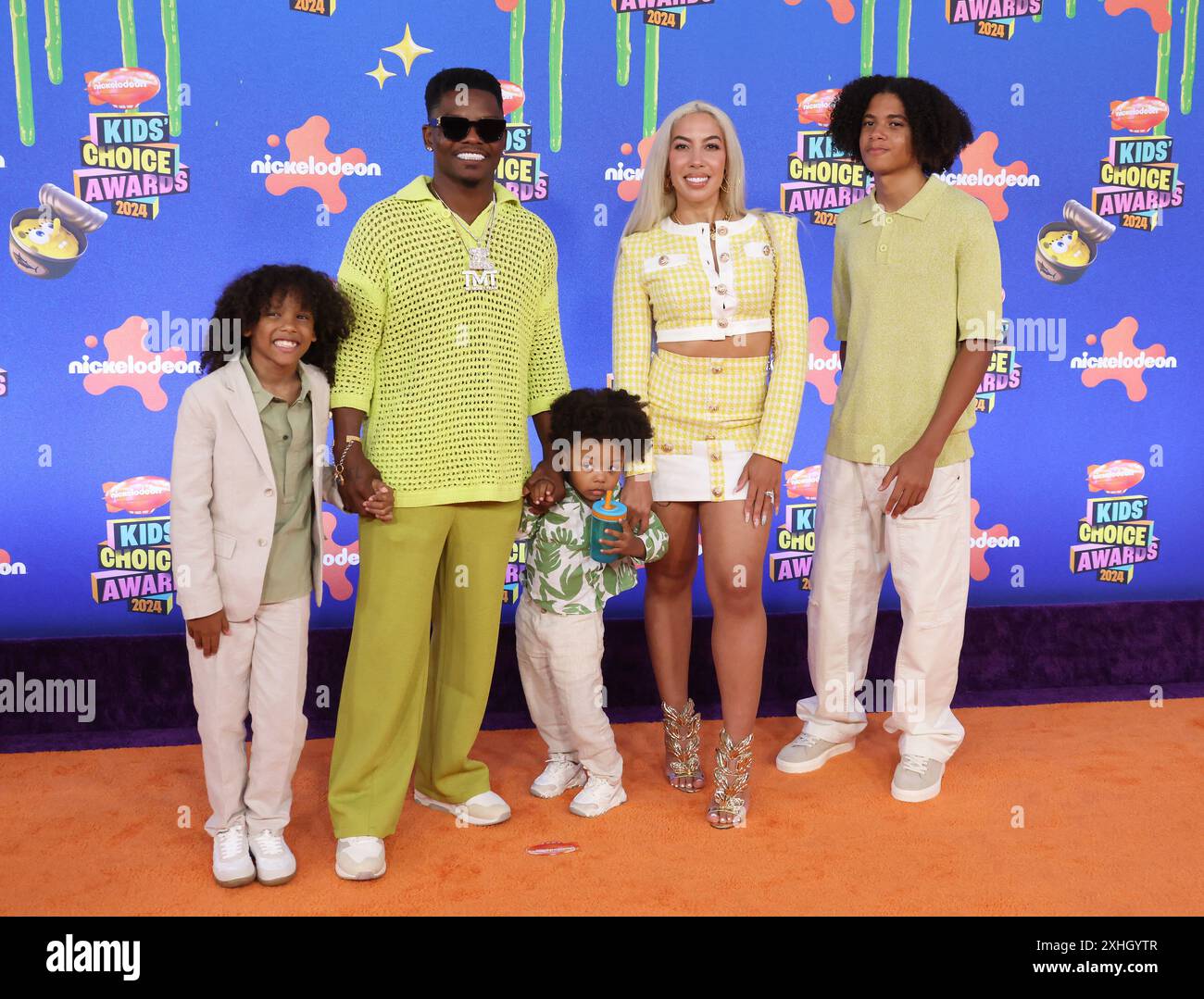 The Beverly Halls family attend Nickelodeon Kids' Choice Awards 2024 at ...