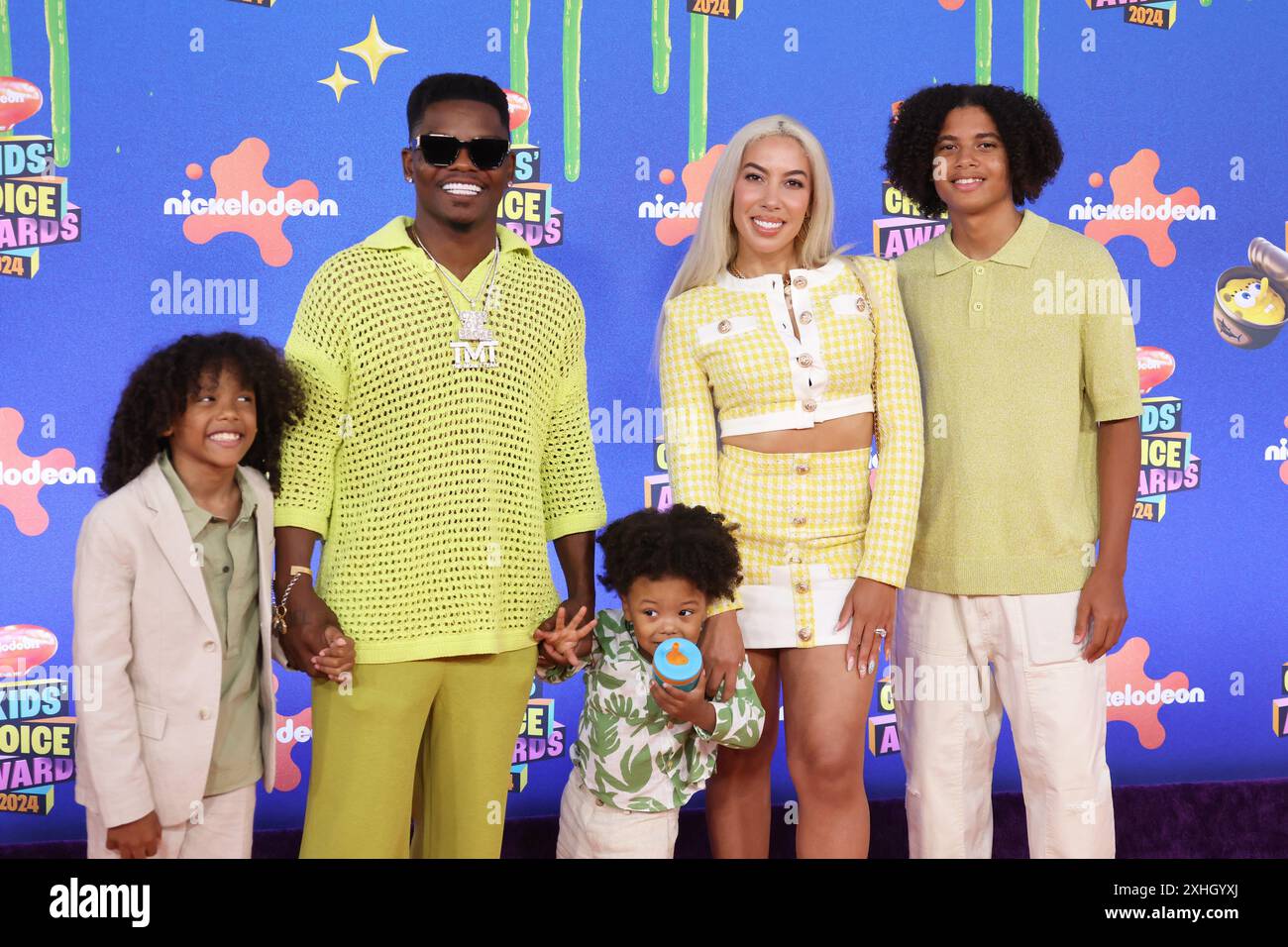 The Beverly Halls family attend Nickelodeon Kids' Choice Awards 2024 at ...