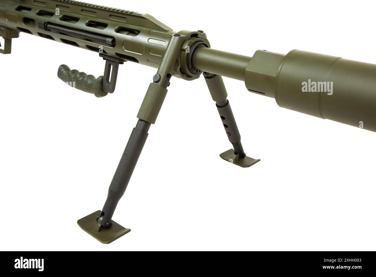 Large-caliber sniper rifle. Weapon for long-range shooting. Isolate on ...