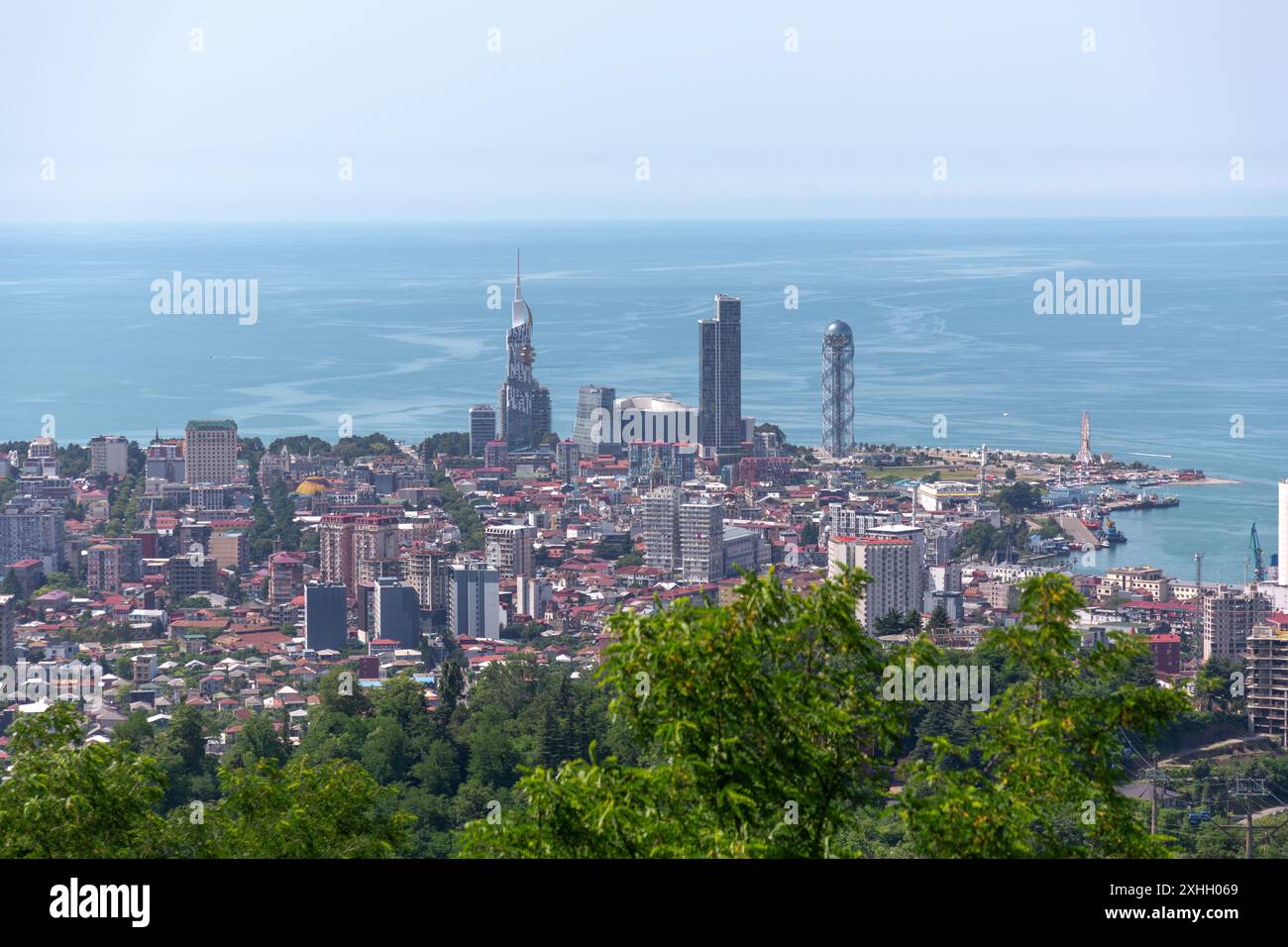 Batumi, Georgia - 13 JUNE 2024: Aerial view of the city of Batumi from ...