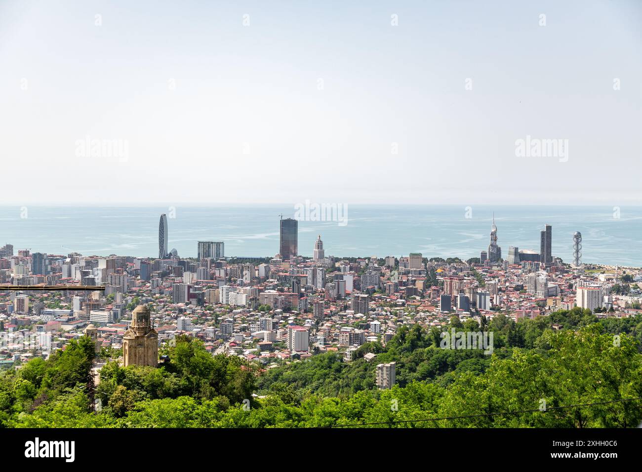 Batumi, Georgia - 13 JUNE 2024: Aerial view of the city of Batumi from ...