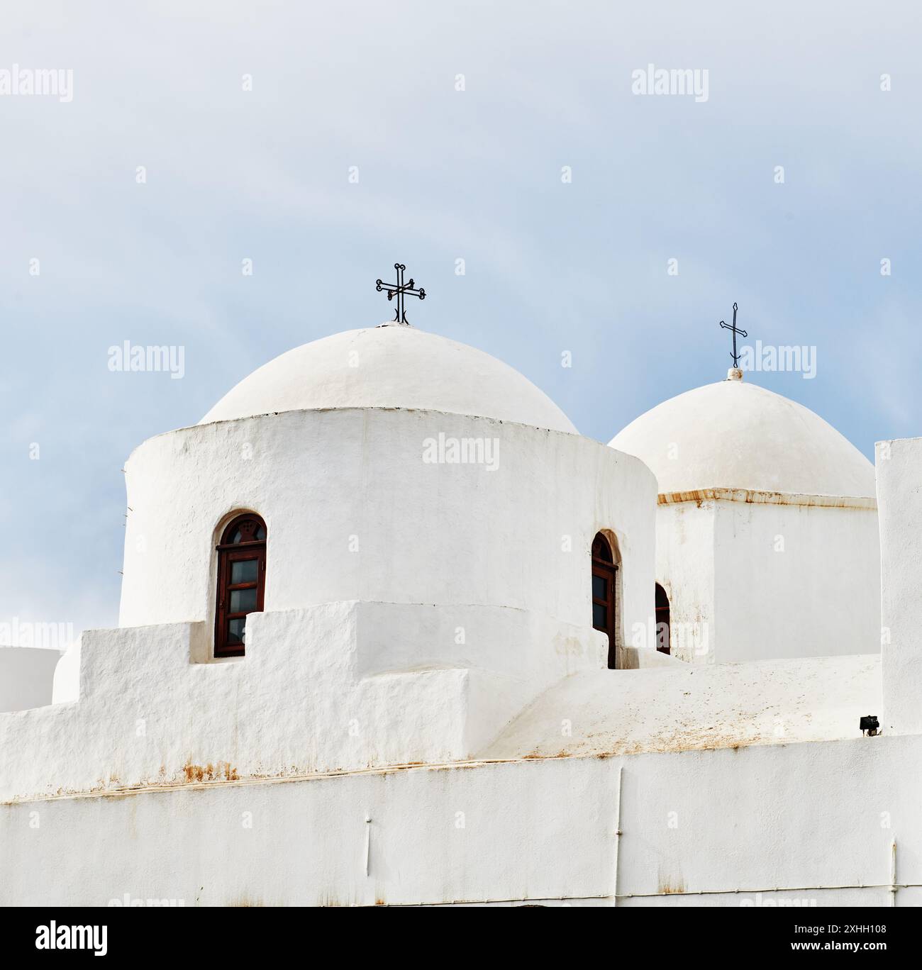 Church in Skala, Patmos Island, Dodecanese, Greece, Europe Stock Photo ...
