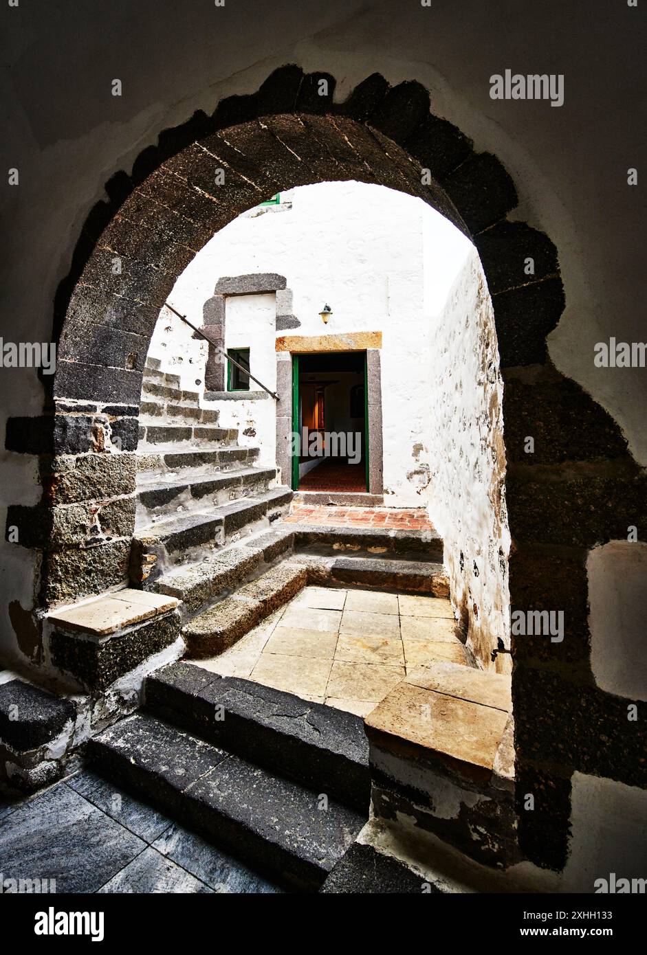 Interior of the Cave of the Apocalypse, Patmos, Patmos island, Greece ...