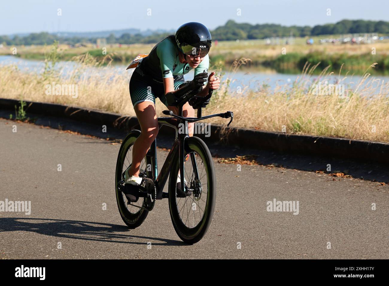 Lauren Steadman completing in the Dorney Lakes Sprint Triathlon where ...