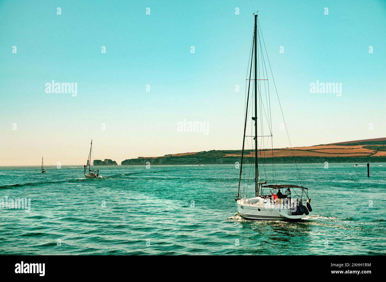 From Poole to Swanage boat trip Stock Photo - Alamy