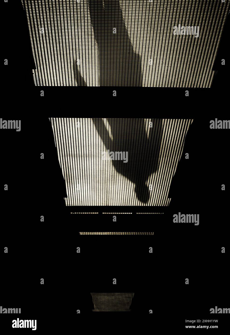 As seen through the Millenium Bridge grid structure underneath. B&W ...