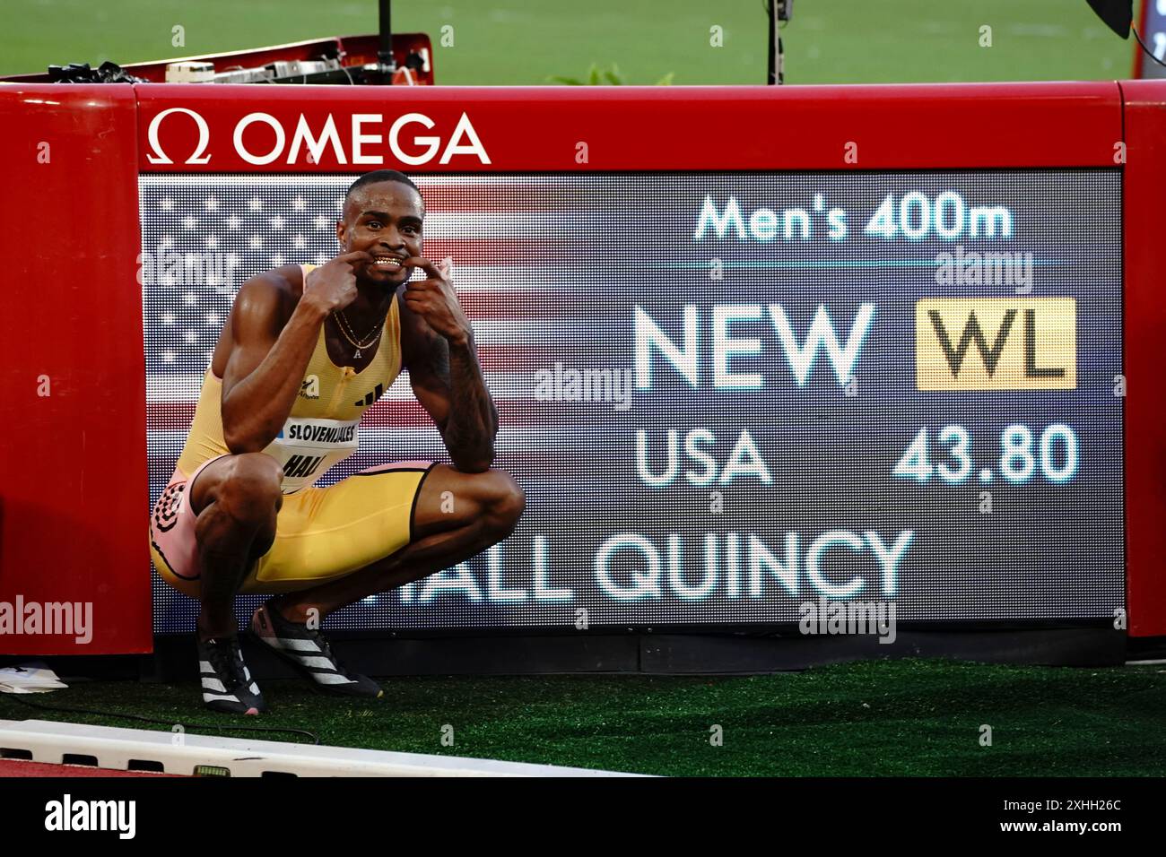 Quincy Hall (USA) the winner 400 mt. men's during Diamond League ...