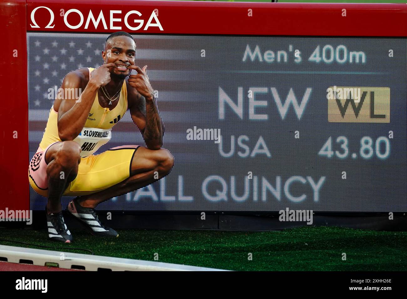 Quincy Hall (USA) the winner 400 mt. men's during Diamond League ...
