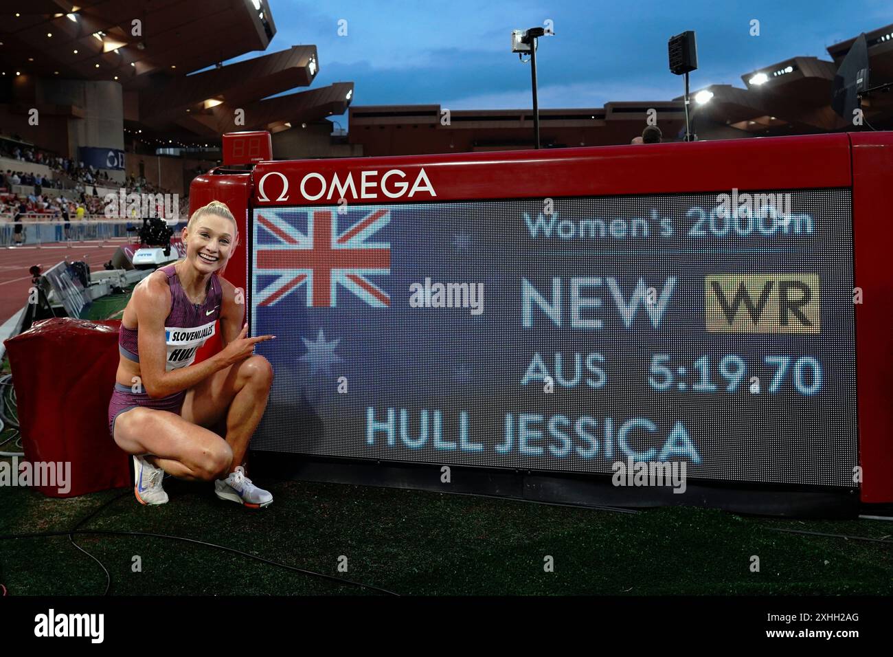 Jessica Hull (Australie) the winner 2000 mt women new world record ...