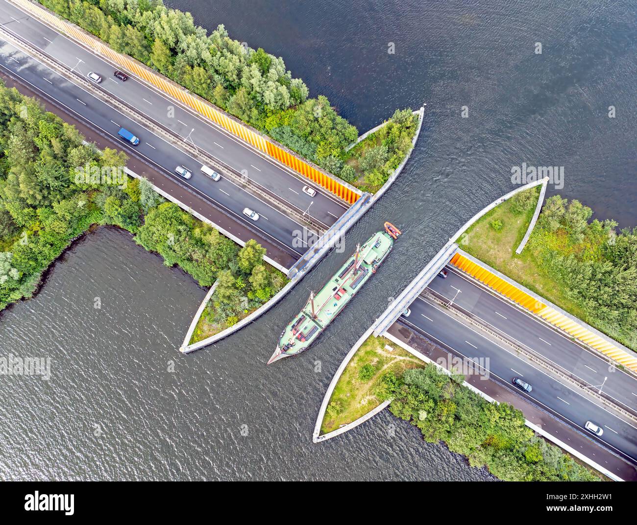 Aerial view veluwemeer aqueduct hi-res stock photography and images - Alamy