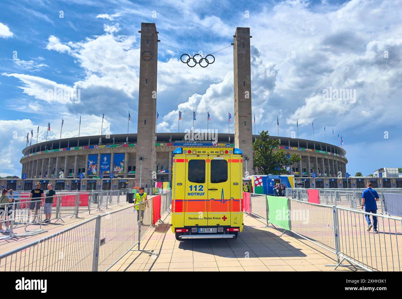 Olympic stadium Berlin with ambulance in the final match SPAIN ...