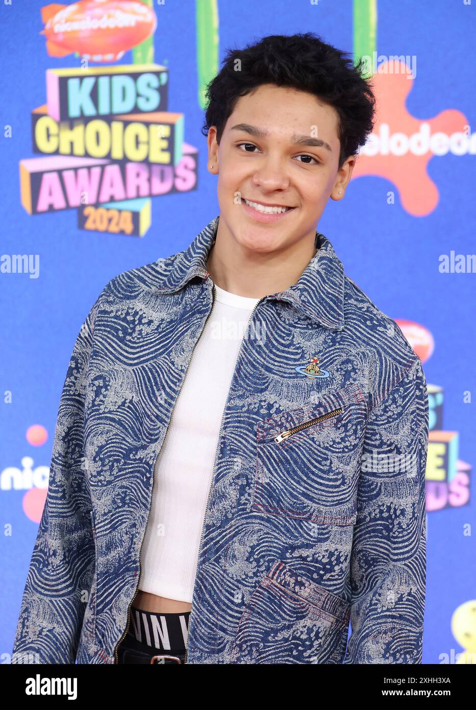 Owen Holt attends Nickelodeon Kids' Choice Awards 2024 at Barker Hangar ...
