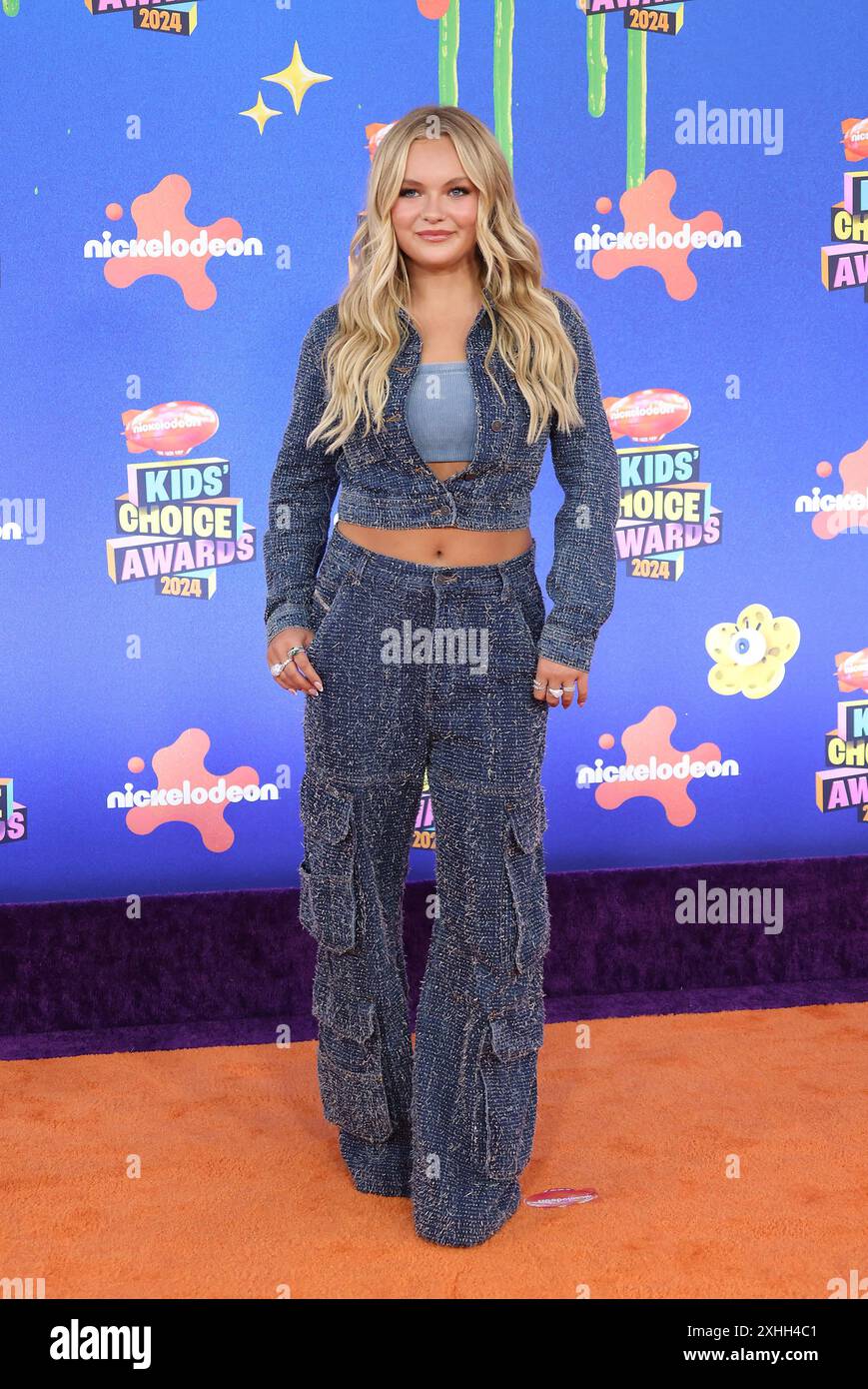 Pressley Hosbach attends Nickelodeon Kids' Choice Awards 2024 at Barker Hangar on July 13, 2024 ...