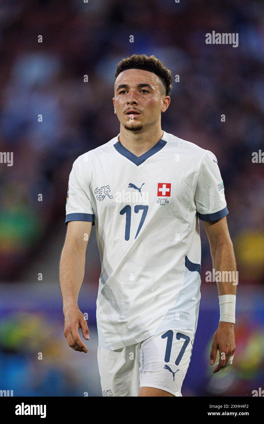 Cologne, Germany - 06 19 2024: Ruben Vargas seen during UEFA Euro 2024 ... Cologne, Germany - 06 19 2024: Ruben Vargas seen during UEFA Euro 2024 ...