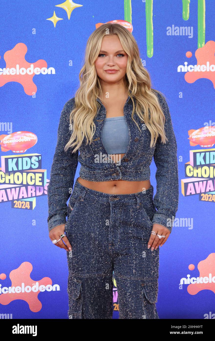 Pressley Hosbach attends Nickelodeon Kids' Choice Awards 2024 at Barker Hangar on July 13, 2024 ...