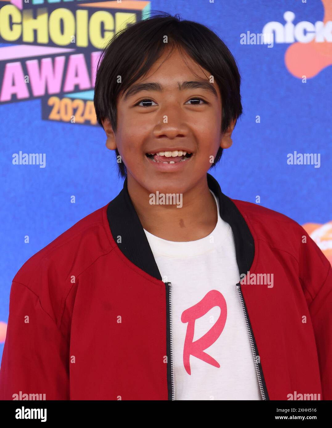Ryan Kaji attends Nickelodeon Kids' Choice Awards 2024 at Barker Hangar on July 13, 2024 in ...