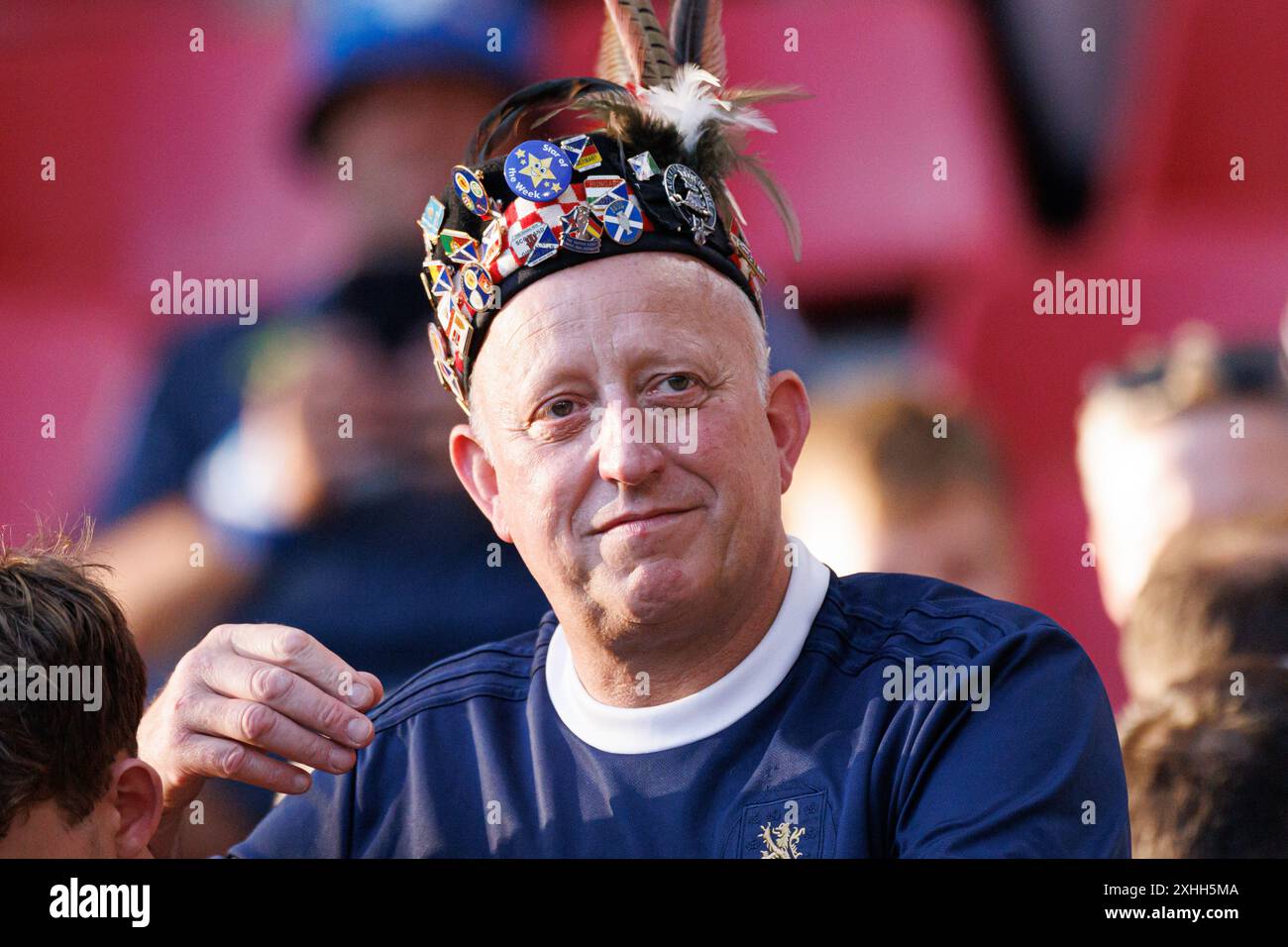 Cologne, Germany - 06 19 2024: Fan of Scotland seen during UEFA Euro ... Cologne, Germany - 06 19 2024: Fan of Scotland seen during UEFA Euro ...