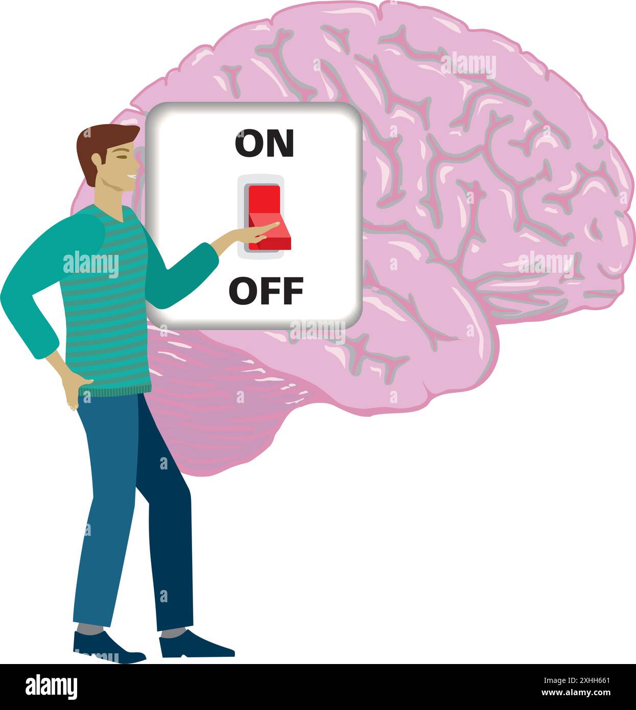 Mindfulness vector vectors hi-res stock photography and images - Alamy