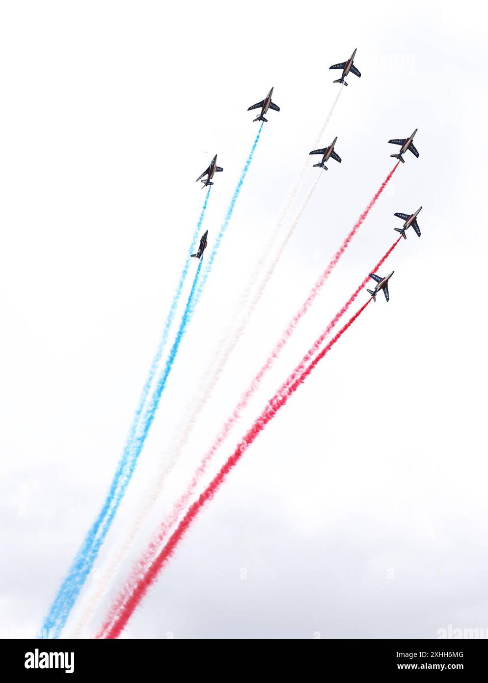 Paris, France. 14th July, 2024. French Air Force elite acrobatic flying ...