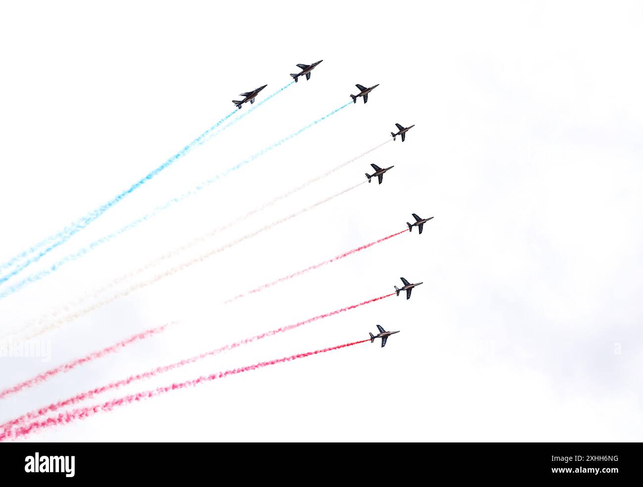 Paris, France. 14th July, 2024. French Air Force elite acrobatic flying ...