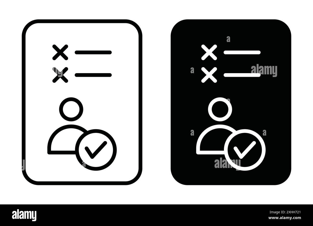 Attend icon Black line art vector in black and white outline set ...