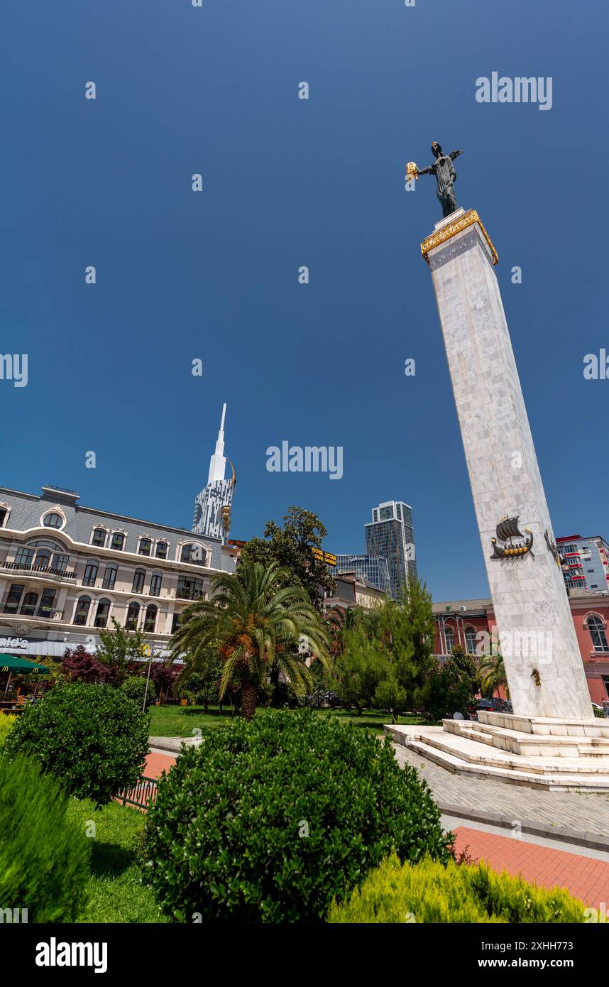 Batumi, Georgia - 13 JUNE 2024: The Medea statue is a monument to Medea ...