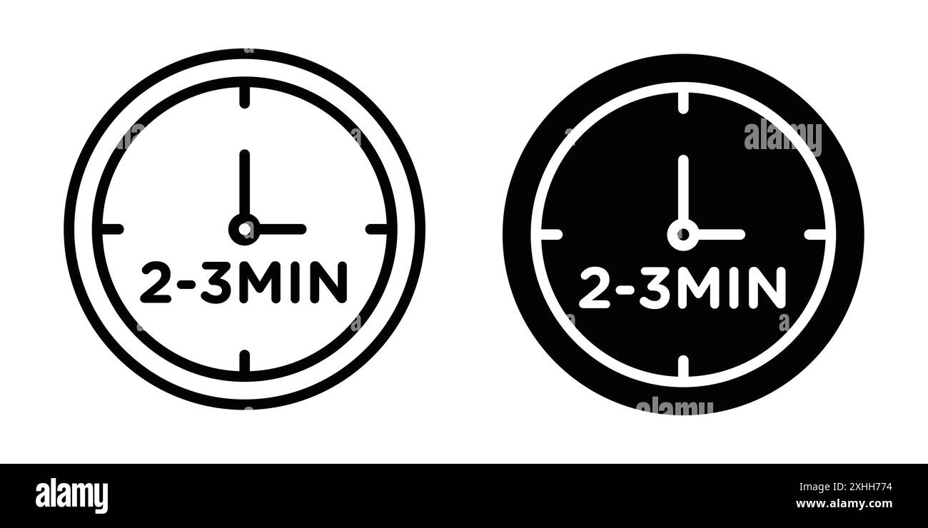 Ready in 2 minutes Stock Vector Images - Alamy