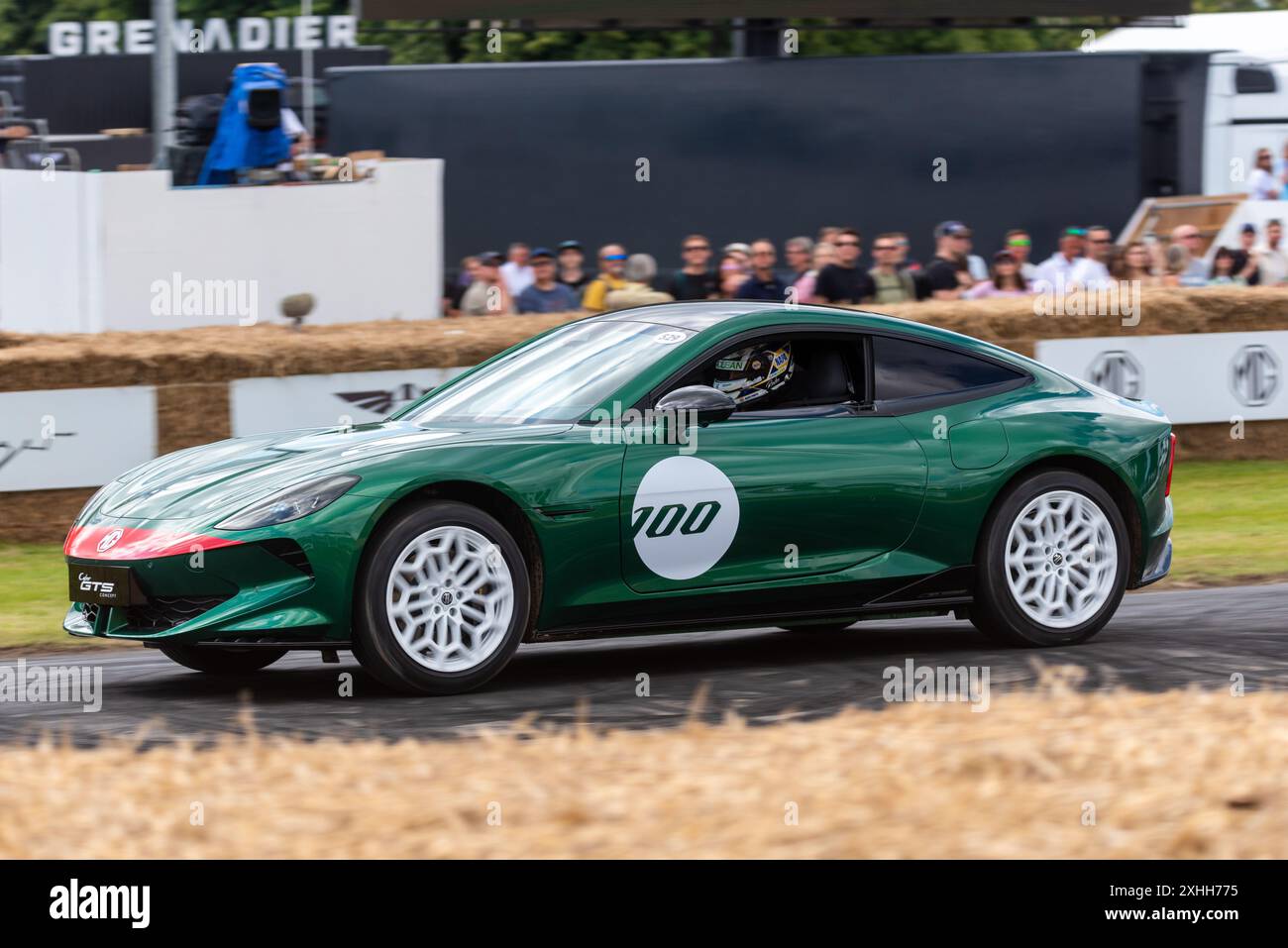 MG Cyber GTS roadster driving up the hill climb at the Goodwood ...