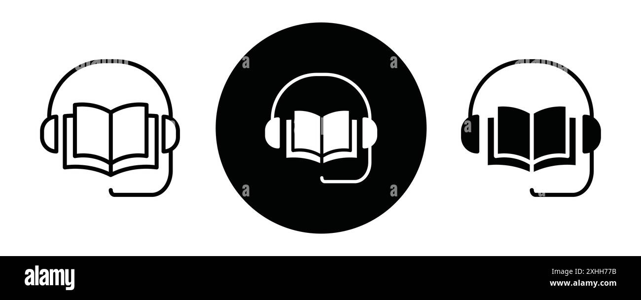 Black and white library sign Stock Vector Images - Alamy