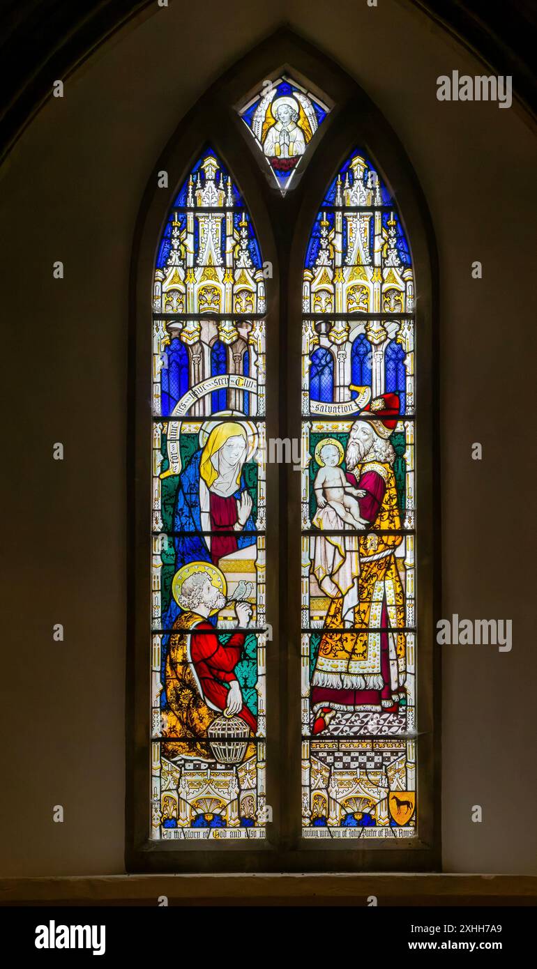 Stained glass window of Presentation in the Temple by Stanley North ...
