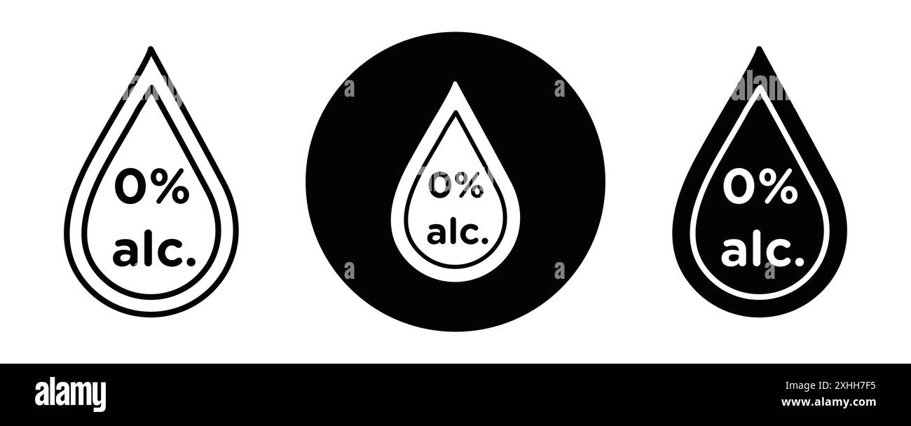 Alcohol free cosmetic icon Stock Vector Images - Alamy