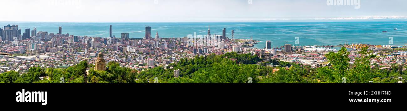 Batumi, Georgia - 13 JUNE 2024: Aerial view of the city of Batumi from ...