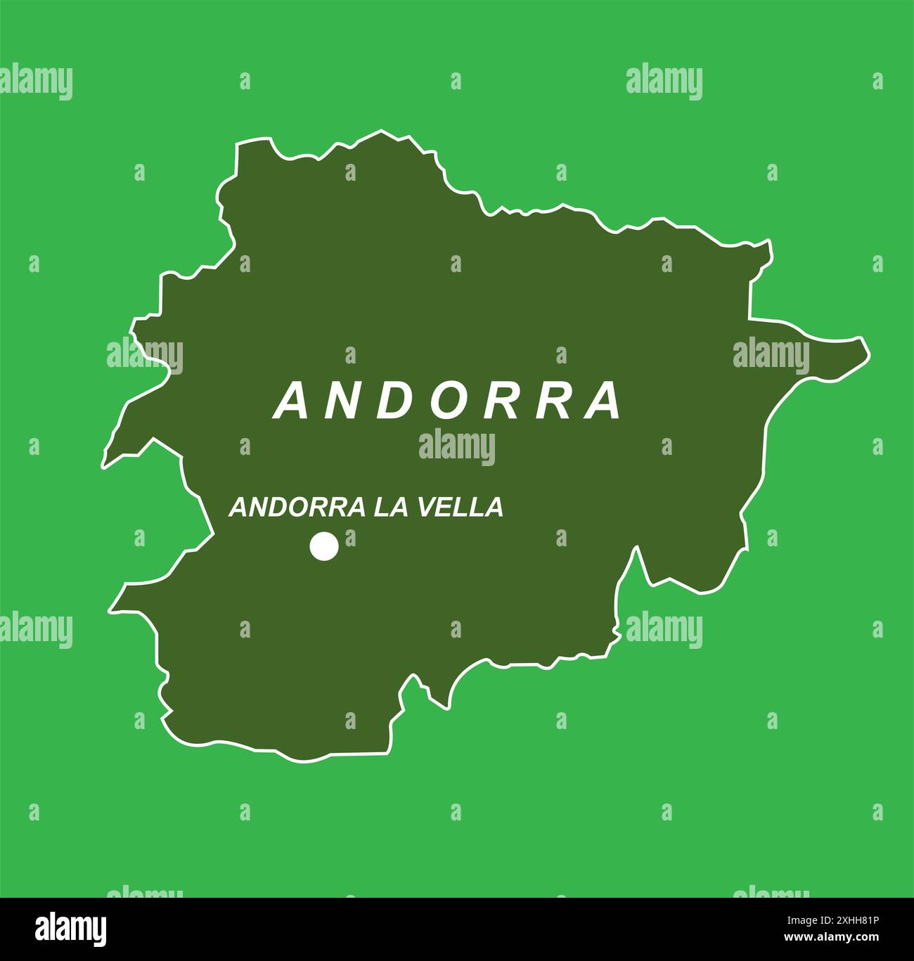 Andorra political map capital hi-res stock photography and images - Alamy