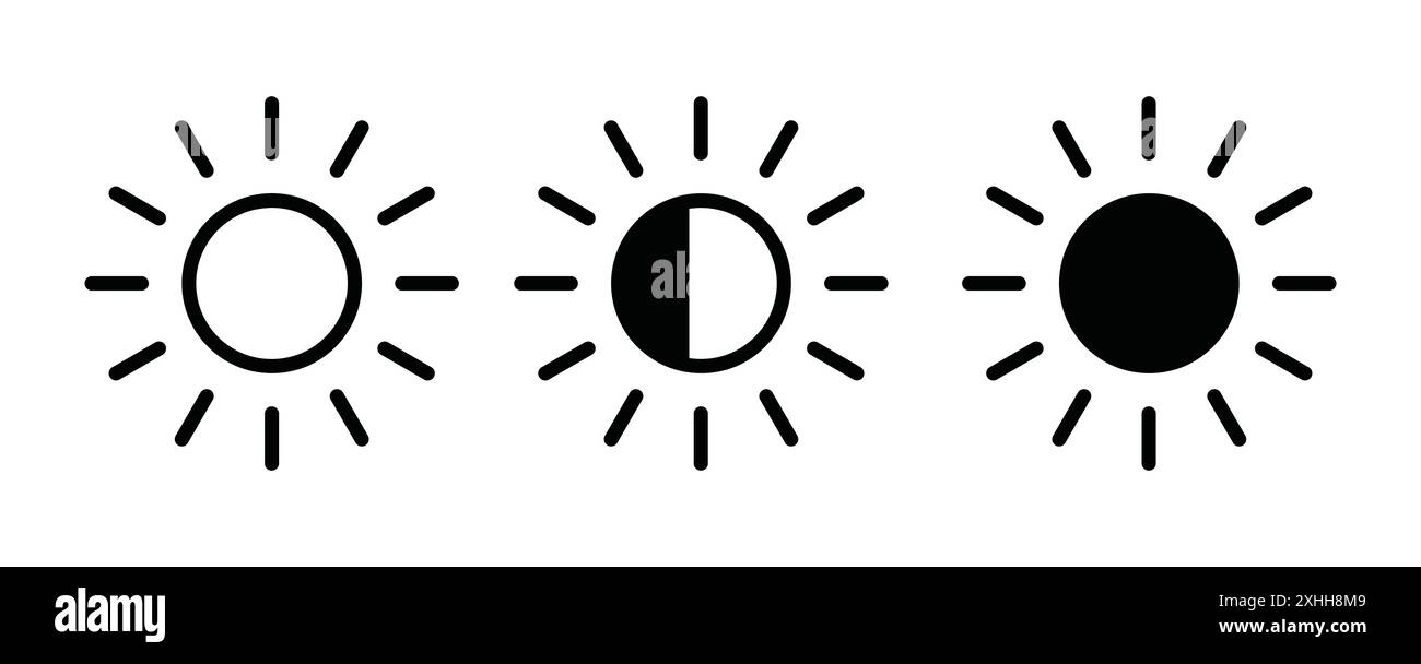 Linear brightness vector vectors Stock Vector Images - Alamy