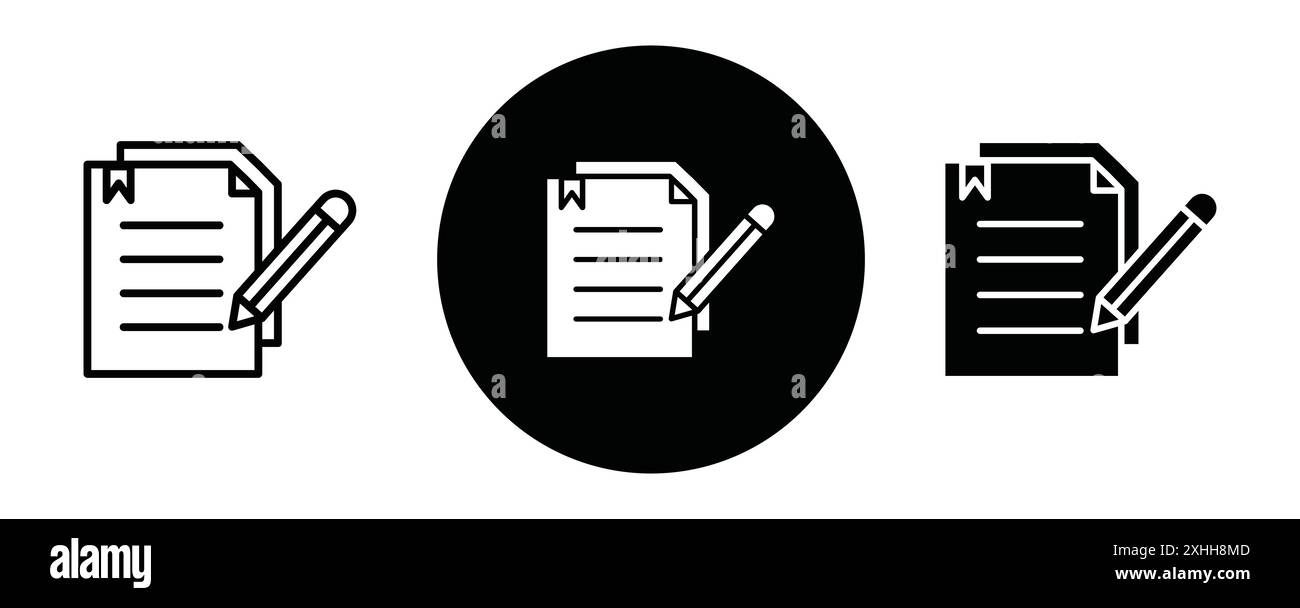 Business proposal icon Black line art vector in black and white outline ...