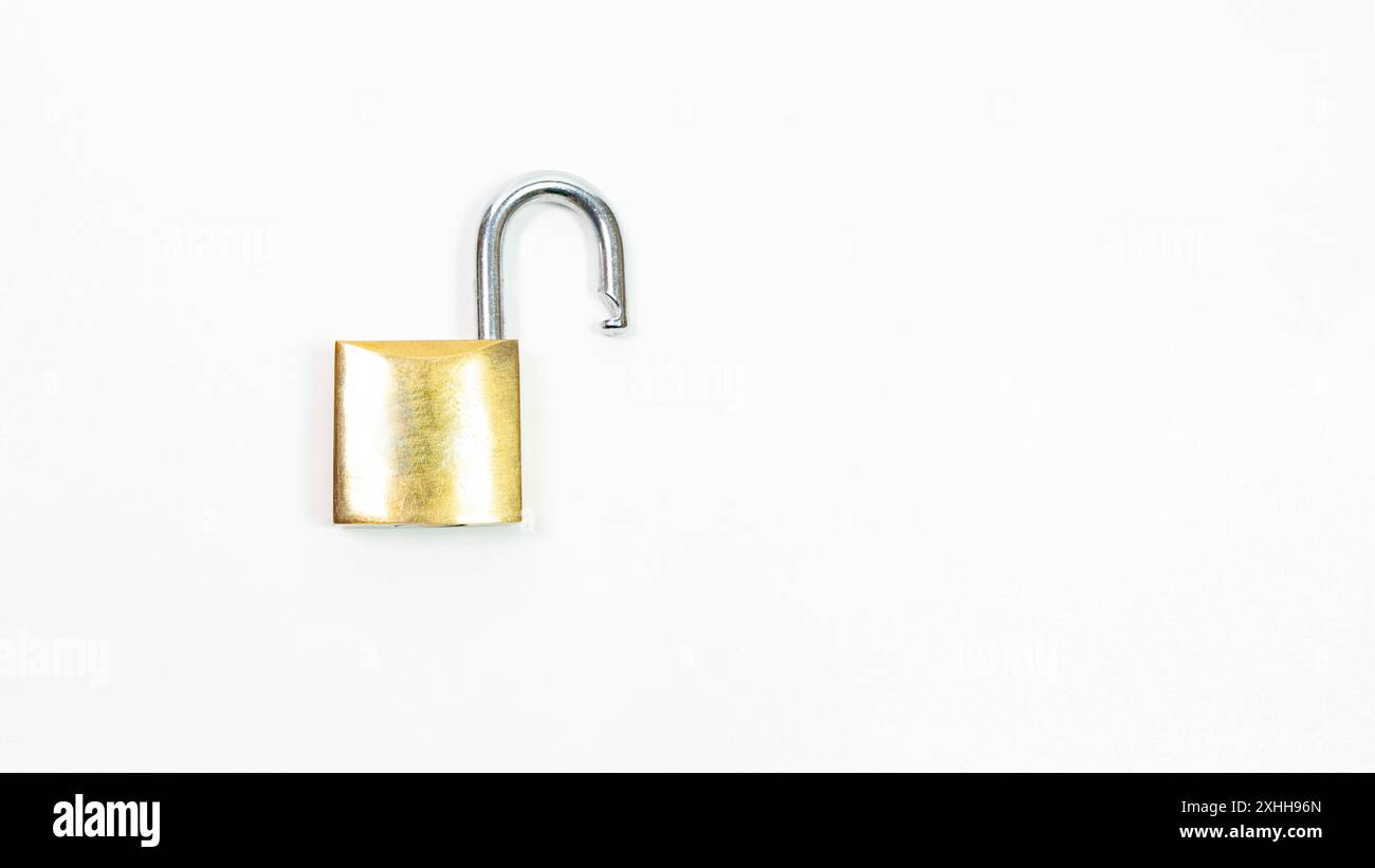 Old pad lock Cut Out Stock Images & Pictures - Alamy