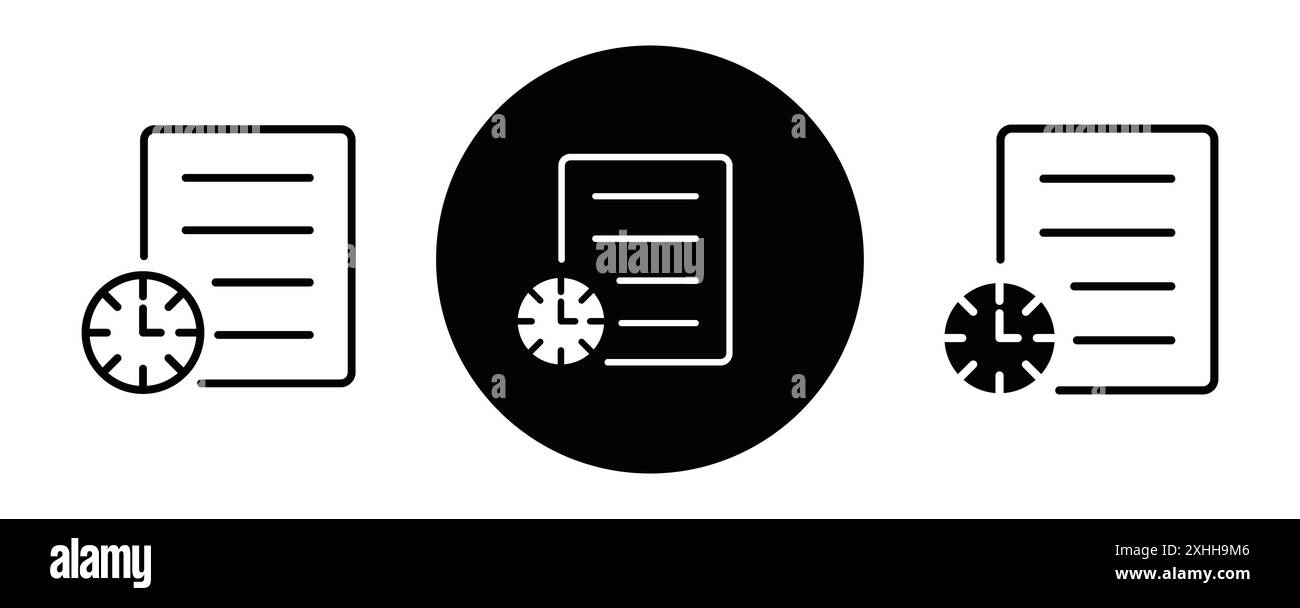 Index icon Black line art vector in black and white outline set ...