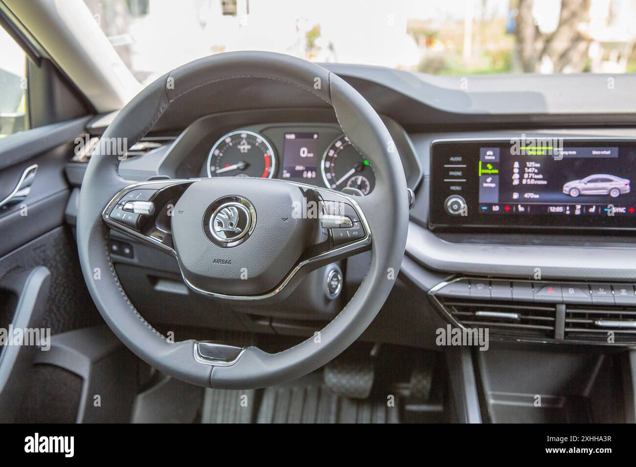 Kyiv, Ukraine - April 14, 2024: Czech new model Skoda Octavia A8 modern ...