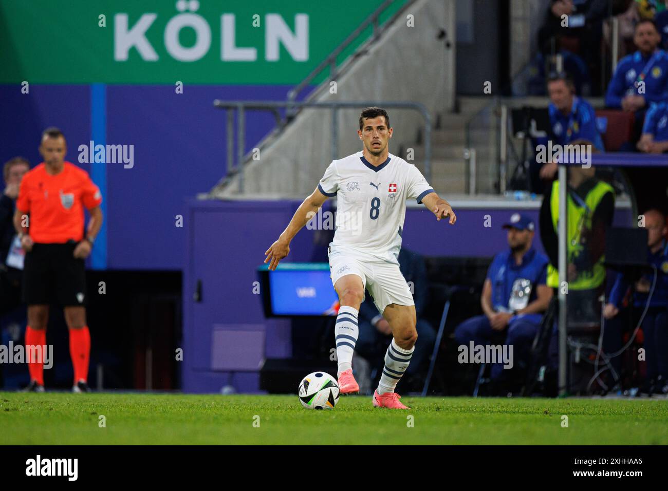 Cologne, Germany - 06 19 2024: Remo Freuler seen during UEFA Euro 2024 ...