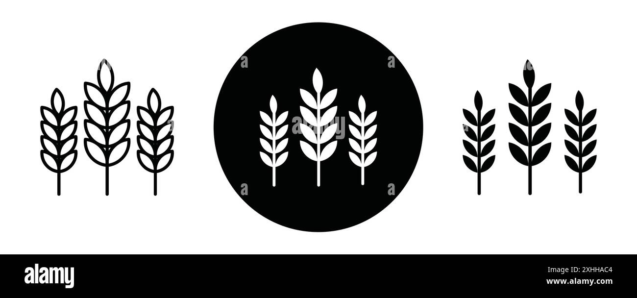 Spike icon Black line art vector in black and white outline set ...