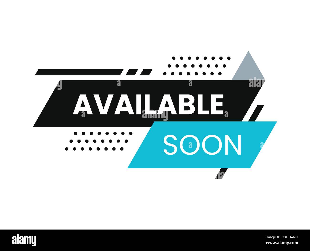 Available soon template modern design isolated on white. Abstract ...