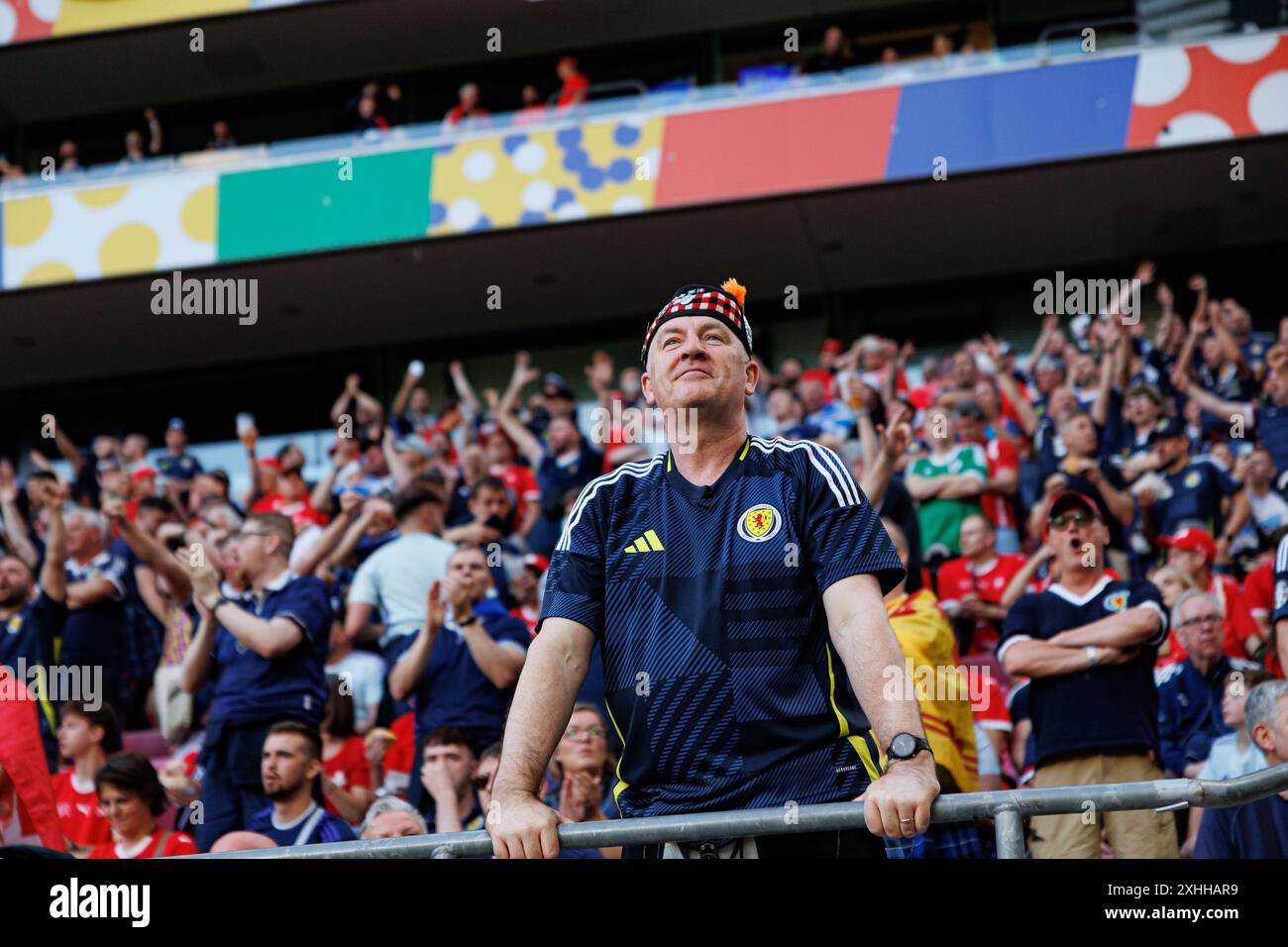 Cologne, Germany - 06 19 2024: Fans of Scotland seen during UEFA Euro ...