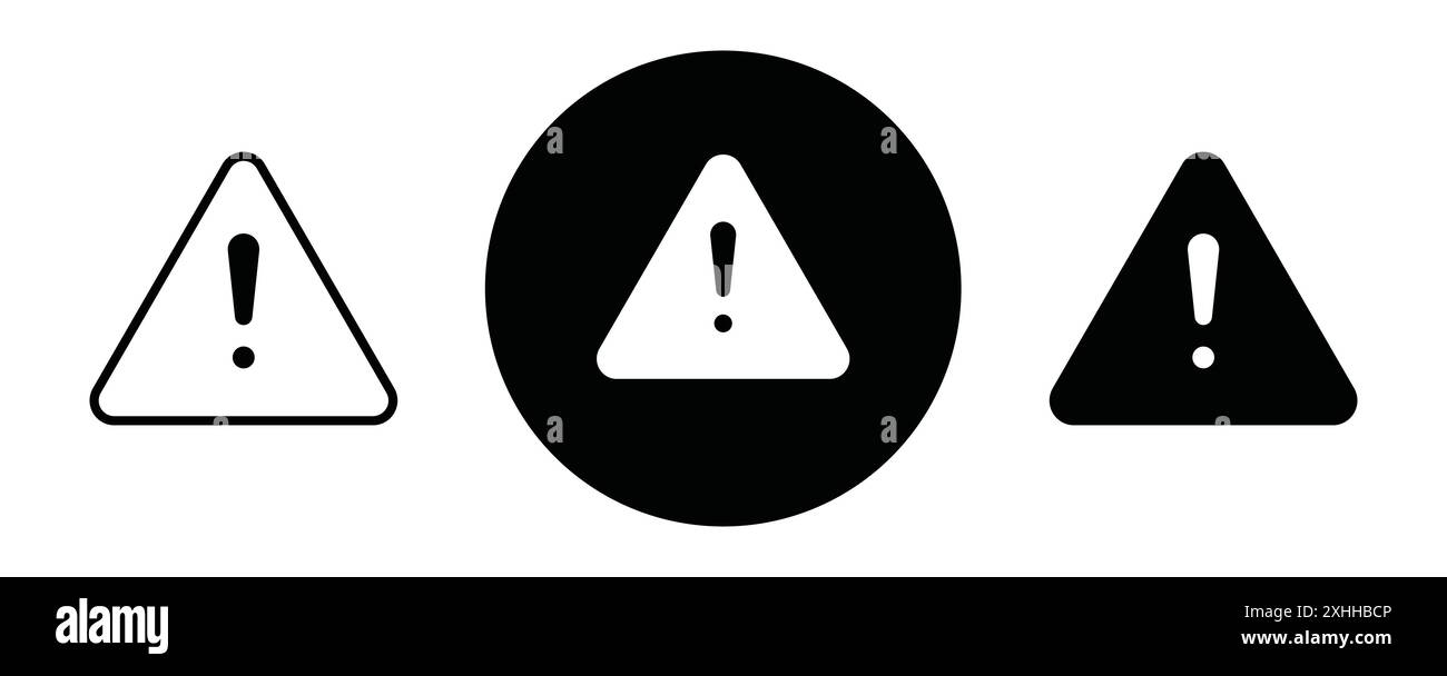 Risk icon Black line art vector in black and white outline set ...