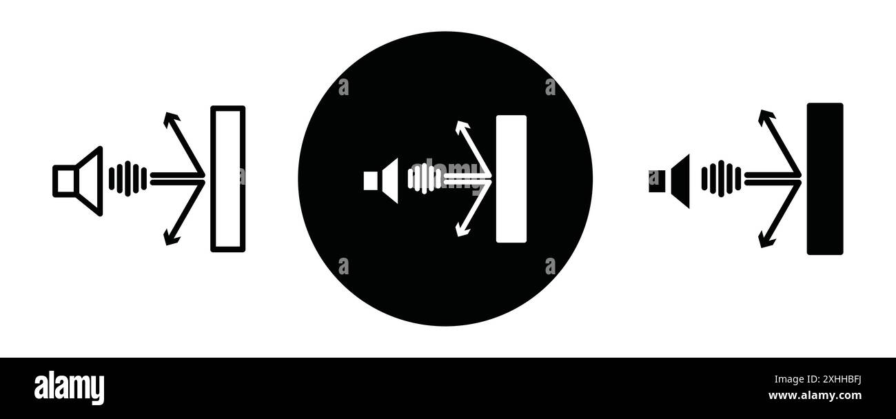 Soundproofing walls icon Black line art vector in black and white ...