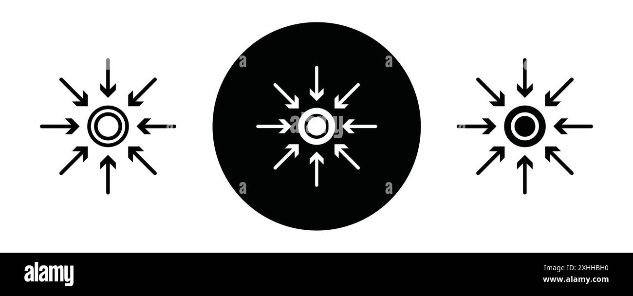 Specific icon Black line art vector in black and white outline set ...