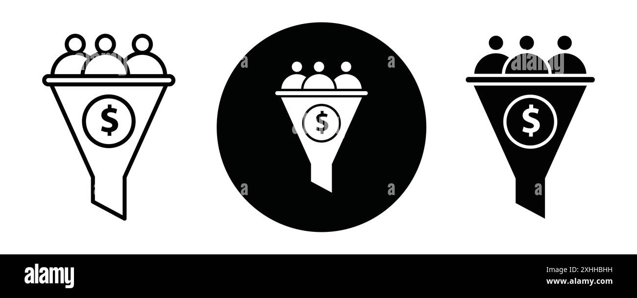 Filter funnel vector vectors hi-res stock photography and images - Alamy